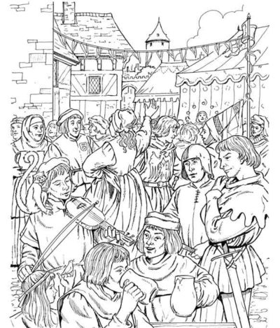 Medieval Coloring Pages