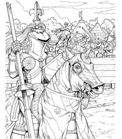 Medieval Coloring Pages