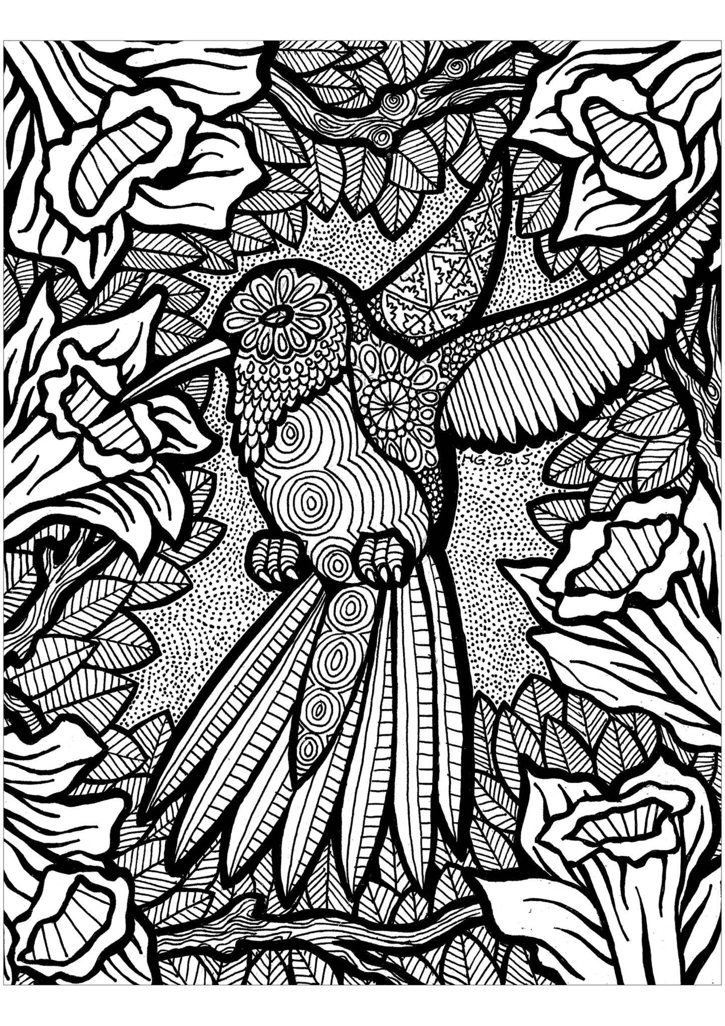 Zentangle Coloring Pages