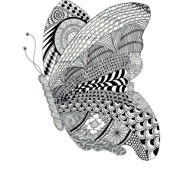 Zentangle Coloring Pages
