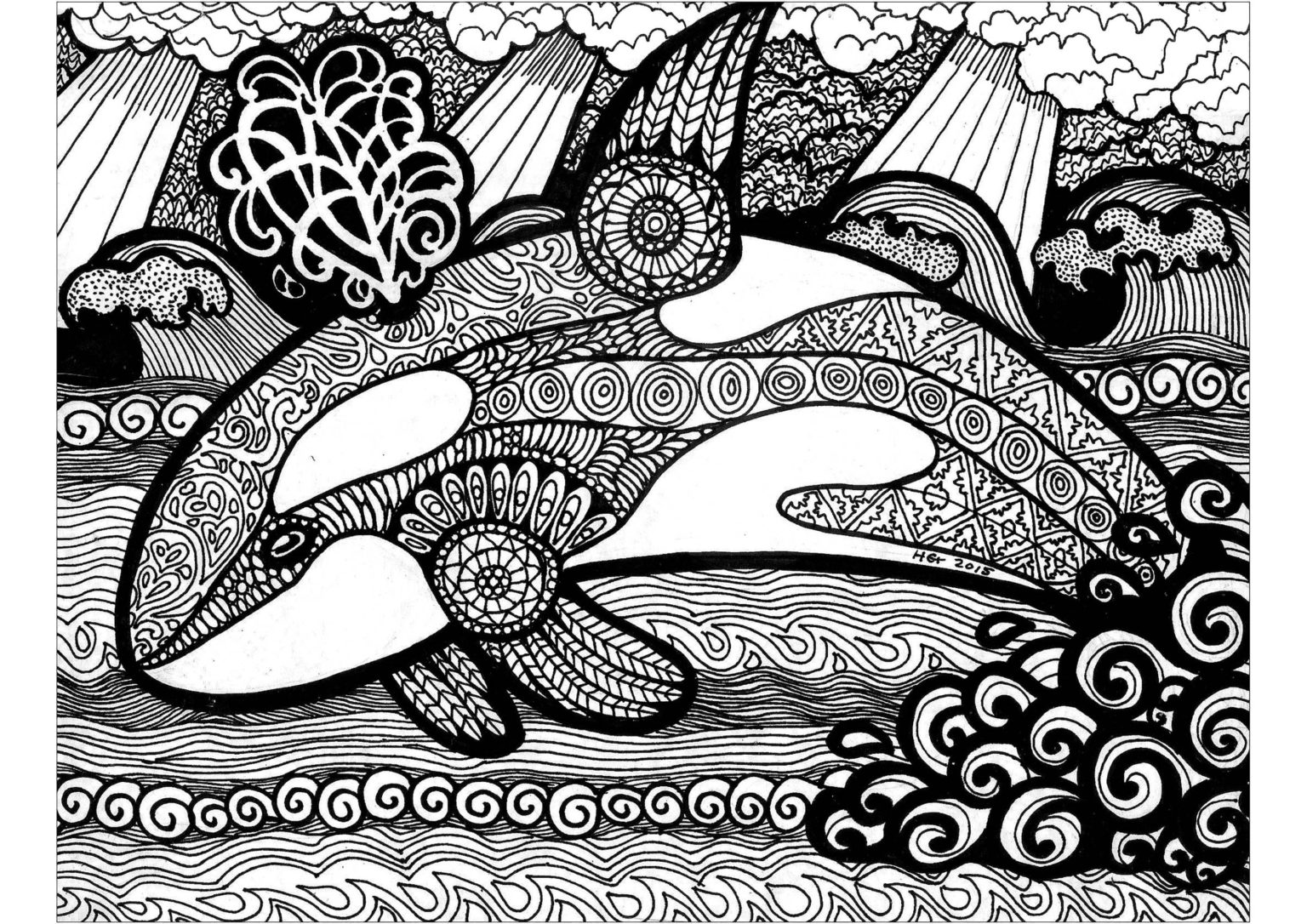 Zentangle Coloring Pages