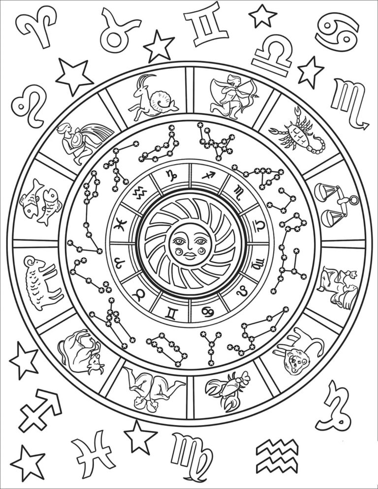 Coloriage Signe Astrologique à imprimer