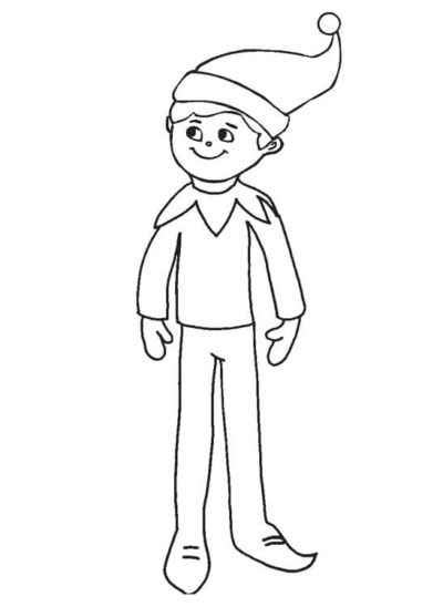Dibujos de Elfo para Colorear