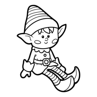 Disegni di Elfi da Colorare