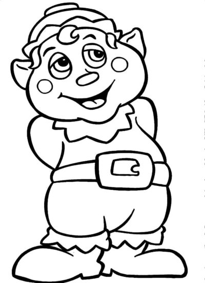 Dibujos de Elfo para Colorear