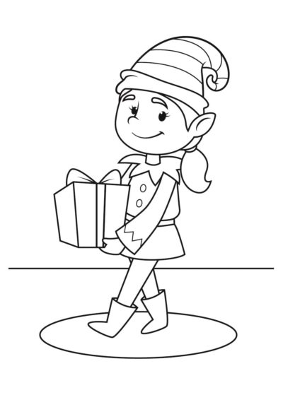 Disegni di Elfi da Colorare