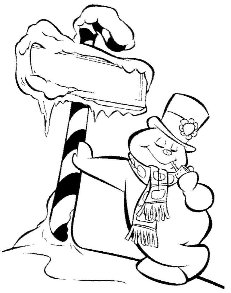 Frosty the Snowman Coloring Pages