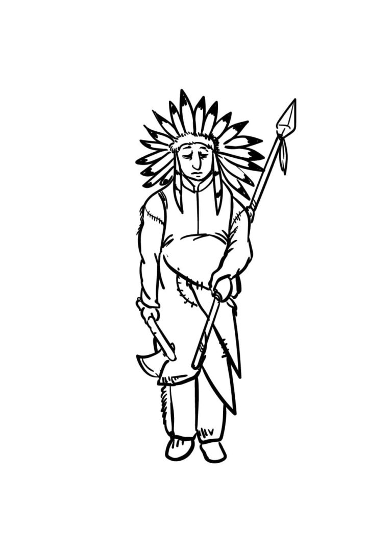 Native Americans Coloring Pages
