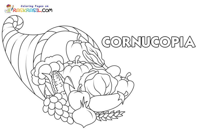 Cornucopia Coloring Pages