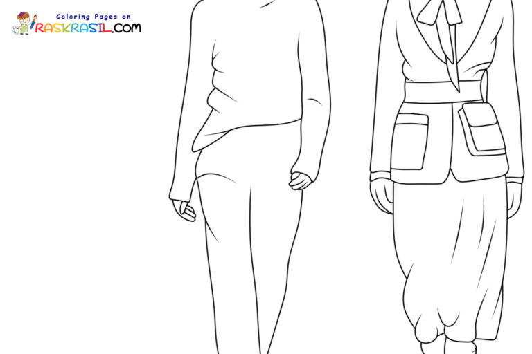 Coloriage Mode à imprimer