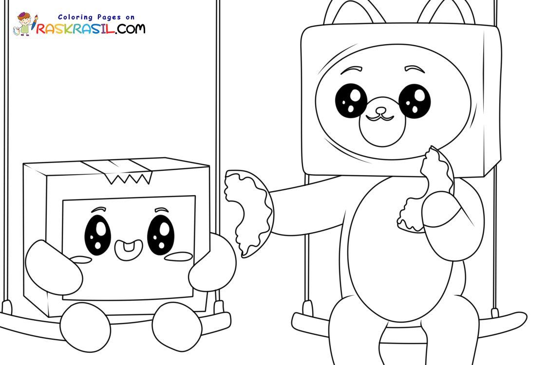LankyBox Coloring Pages