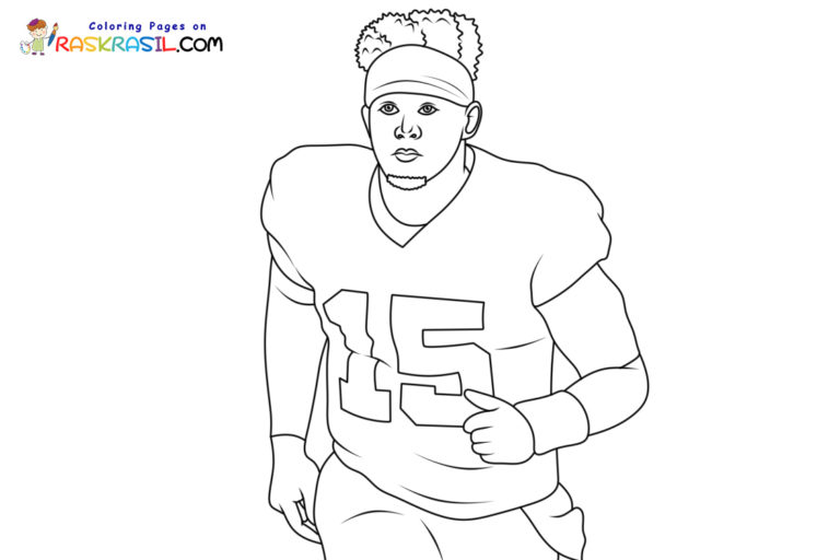 Patrick Mahomes Coloring Pages