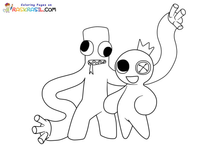 Ausmalbilder Rainbow Friends | Malvorlagen zum Ausdrucken