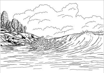 Desenhos do Mar para Colorir