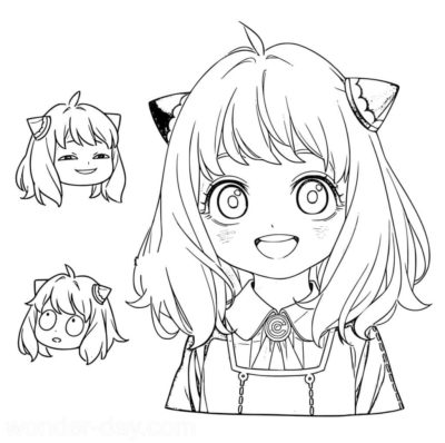 Anya Coloring Pages