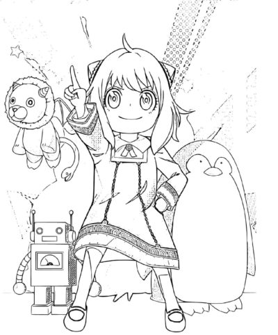 Anya Coloring Pages