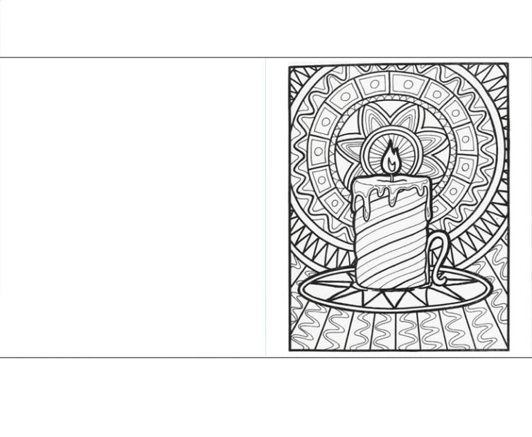 Coloriage Cartes de Noël à imprimer