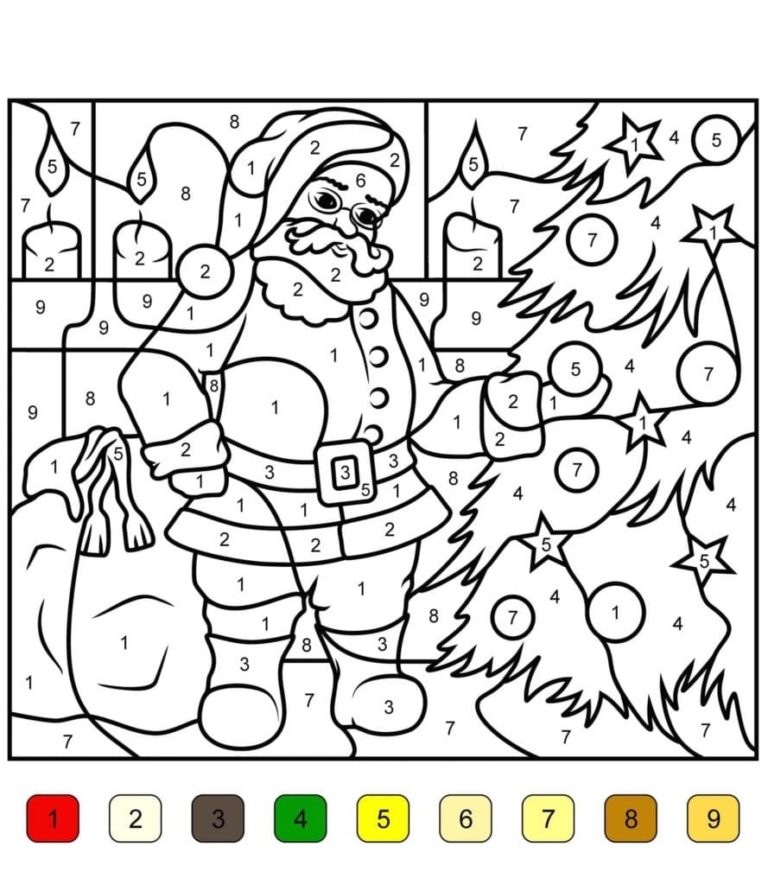 Coloriage Magique Noel à imprimer