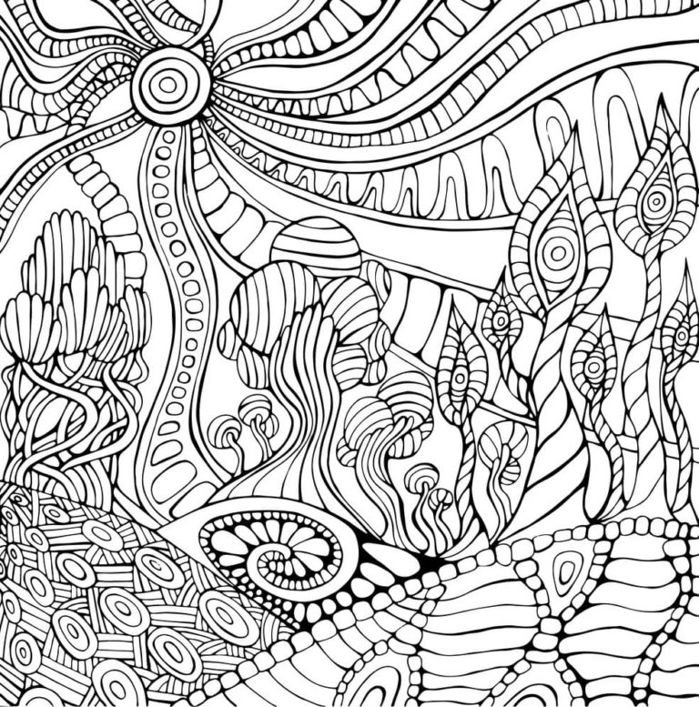 Coloriage Doodle Art à imprimer