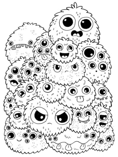 Coloriage Doodle Art à imprimer