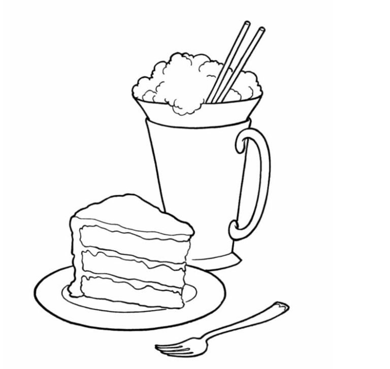 Coloriage Nourriture à imprimer