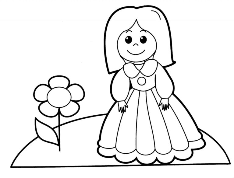 Easy Coloring Pages for Girls