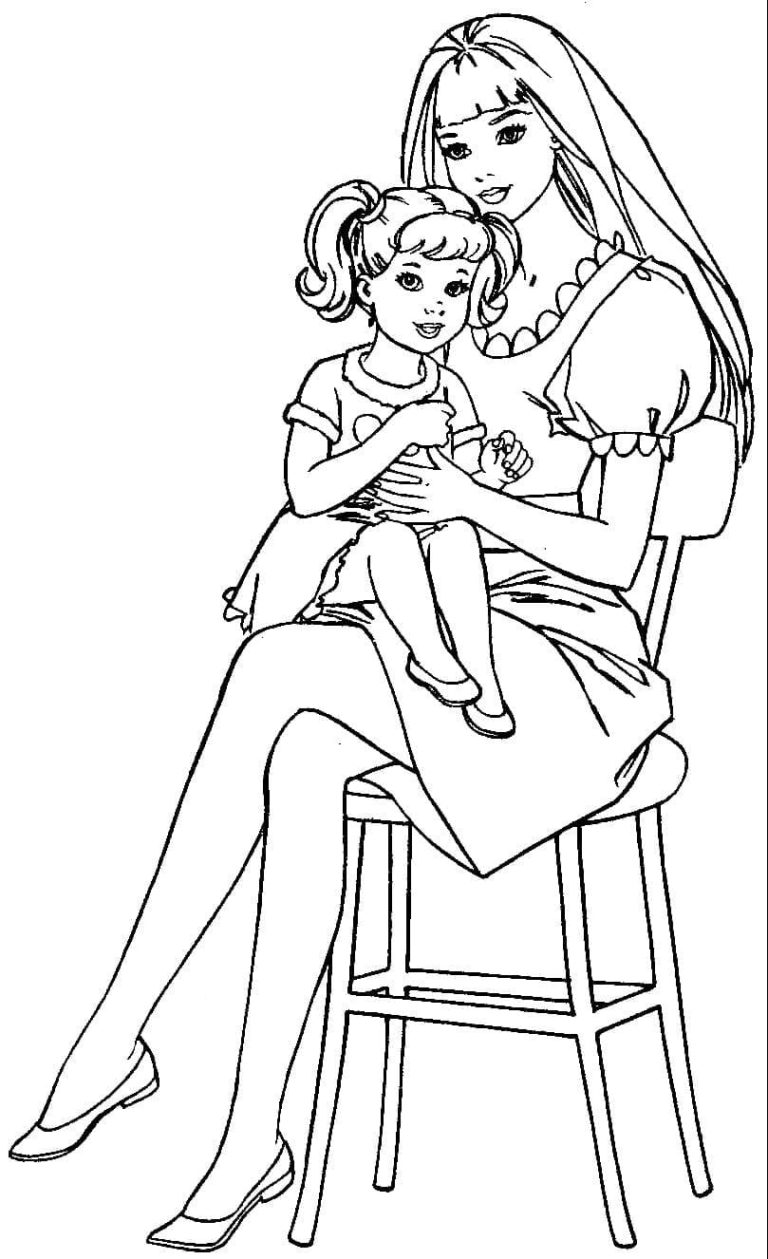 Mother Coloring Pages