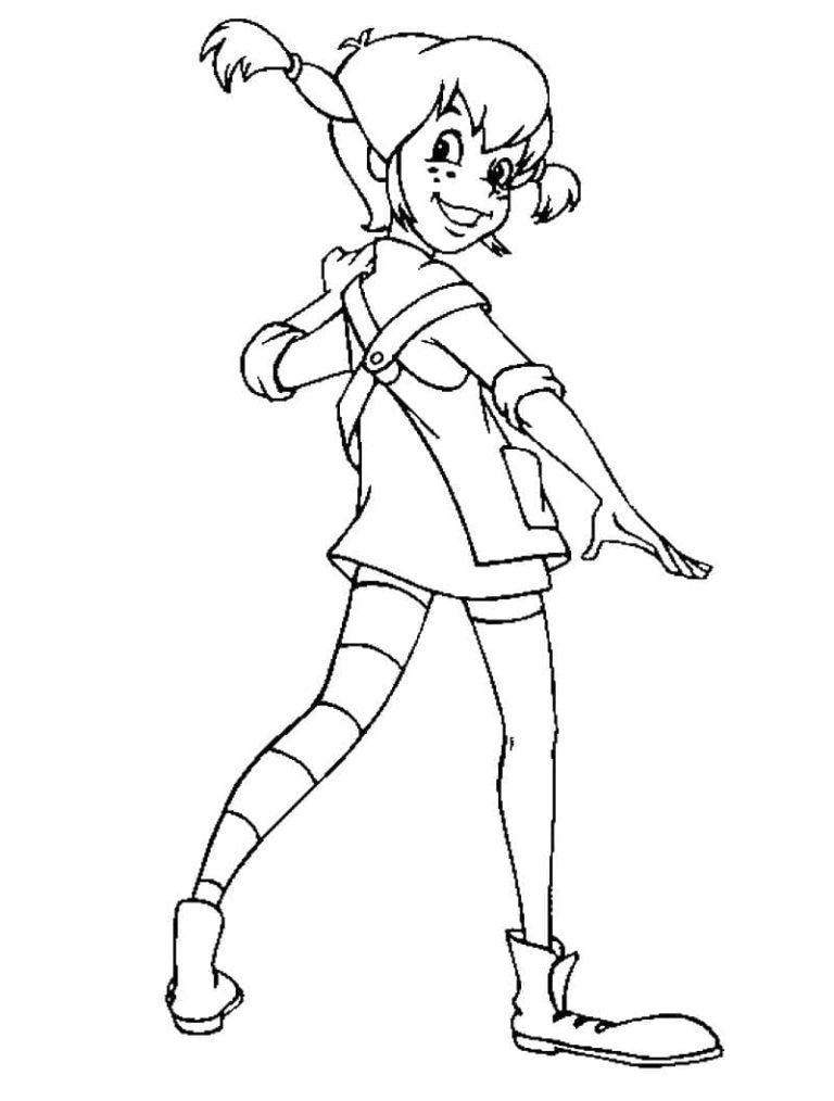 Pippi Longstocking Coloring Pages