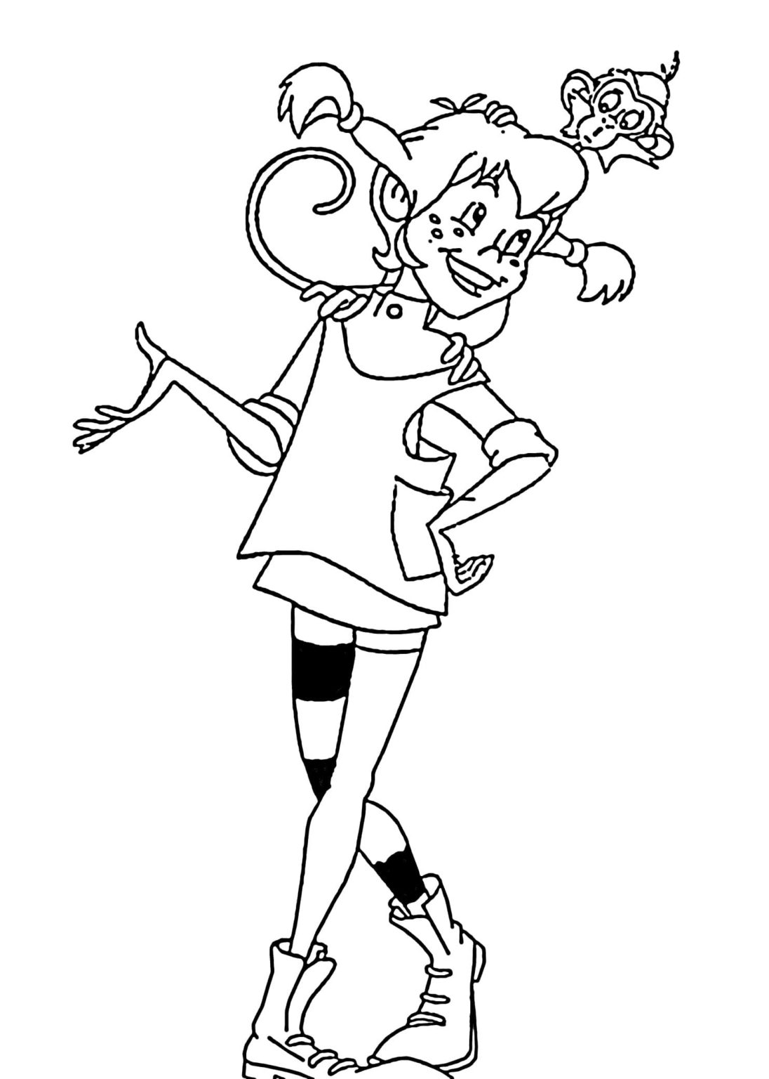 Pippi Longstocking Coloring Pages
