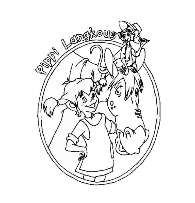 Pippi Longstocking Coloring Pages