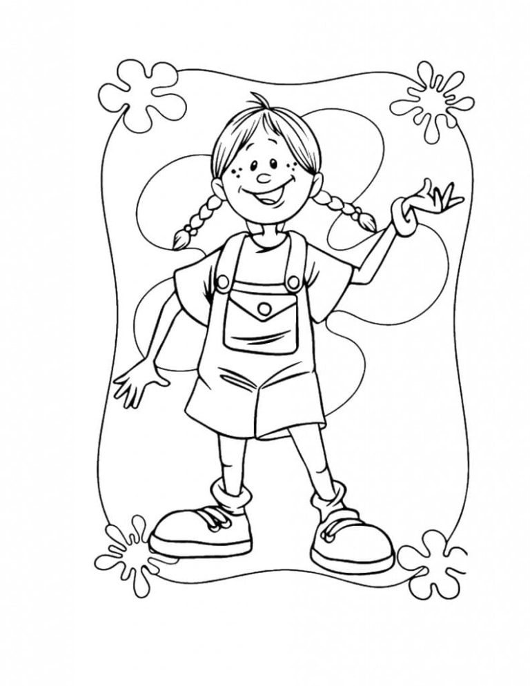 Pippi Longstocking Coloring Pages