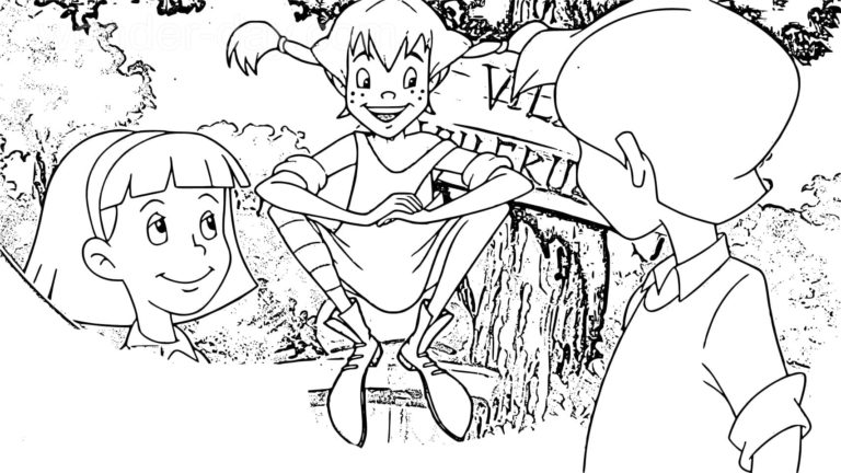 Pippi Longstocking Coloring Pages
