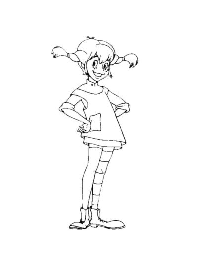 Pippi Longstocking Coloring Pages