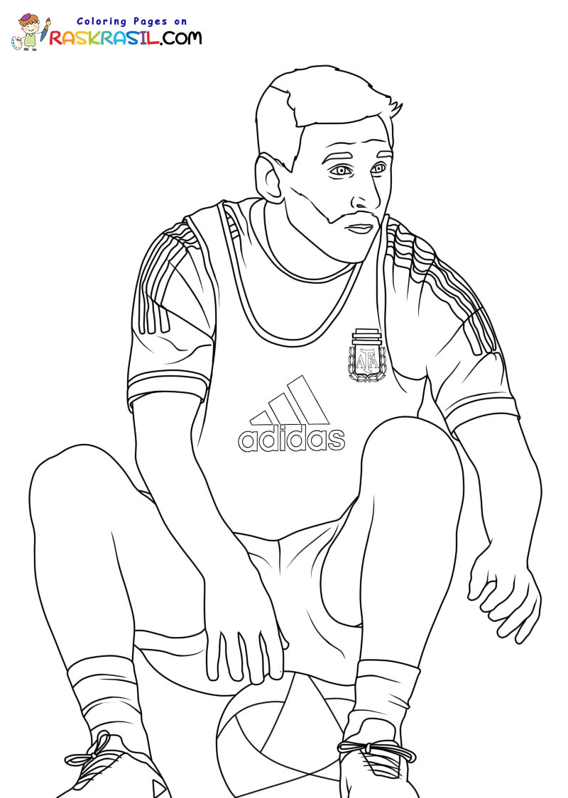 Coloriage Joueurs de Football à imprimer