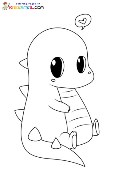 Cute Dinosaurs Coloring Pages