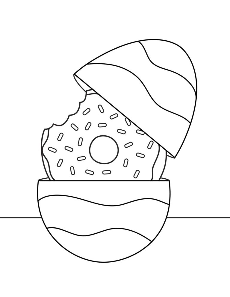Coloriage Beignet à imprimer