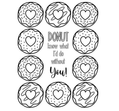 Dibujos de Donas para Colorear