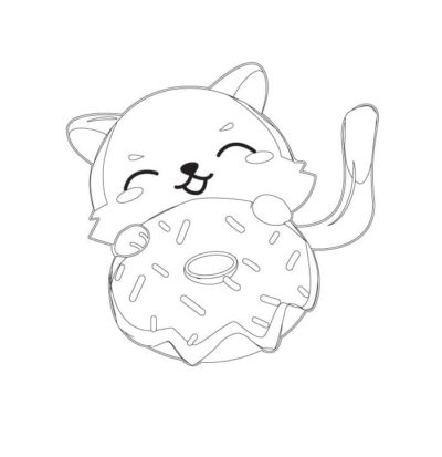 Coloriage Beignet à imprimer