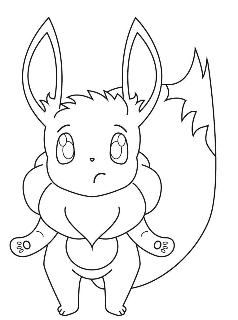 Eevee Coloring Pages