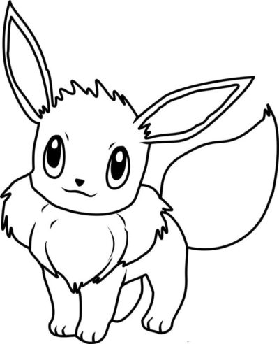 Eevee Coloring Pages