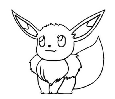 Eevee Coloring Pages