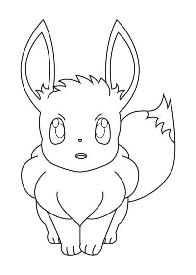 Eevee Coloring Pages