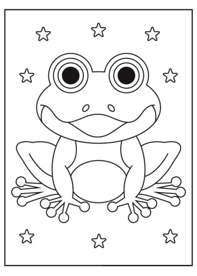 Disegni di Rane da Colorare