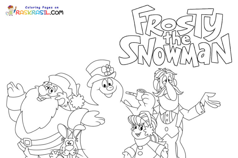 Frosty the Snowman Coloring Pages