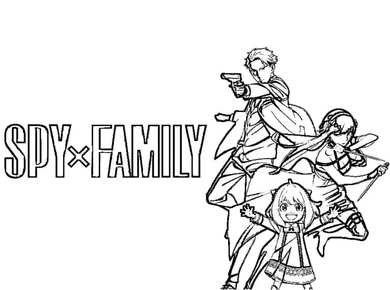 Coloriage Spy x Family à imprimer