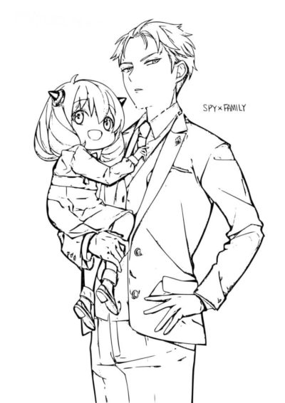 Spy x Family Coloring Pages