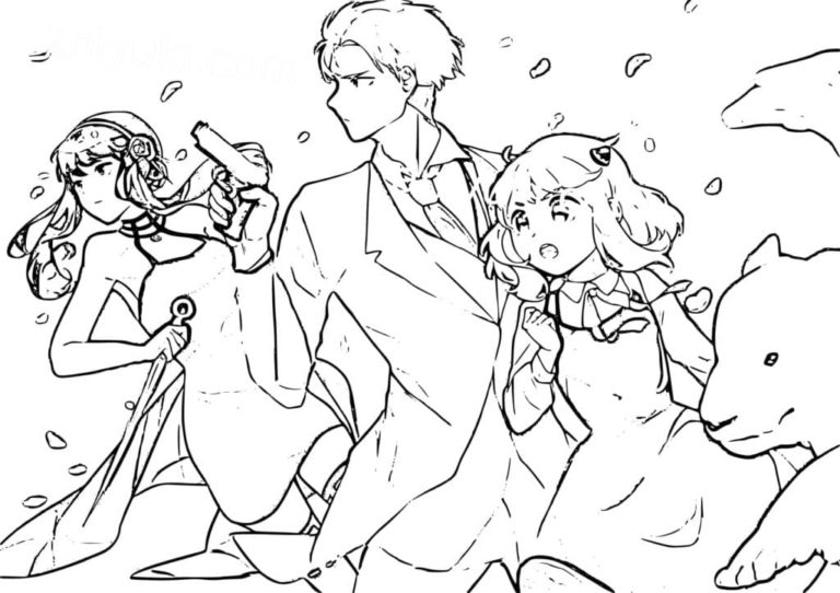Spy x Family Coloring Pages