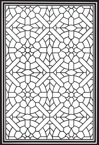 Coloriage Vitrail à imprimer