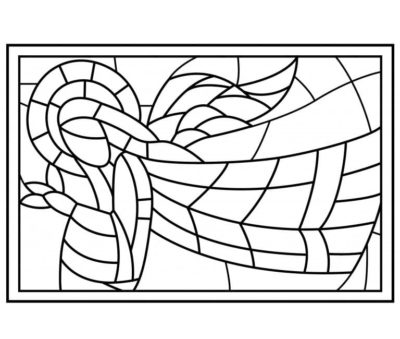 Coloriage Vitrail à imprimer