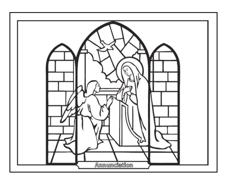 Coloriage Vitrail à imprimer